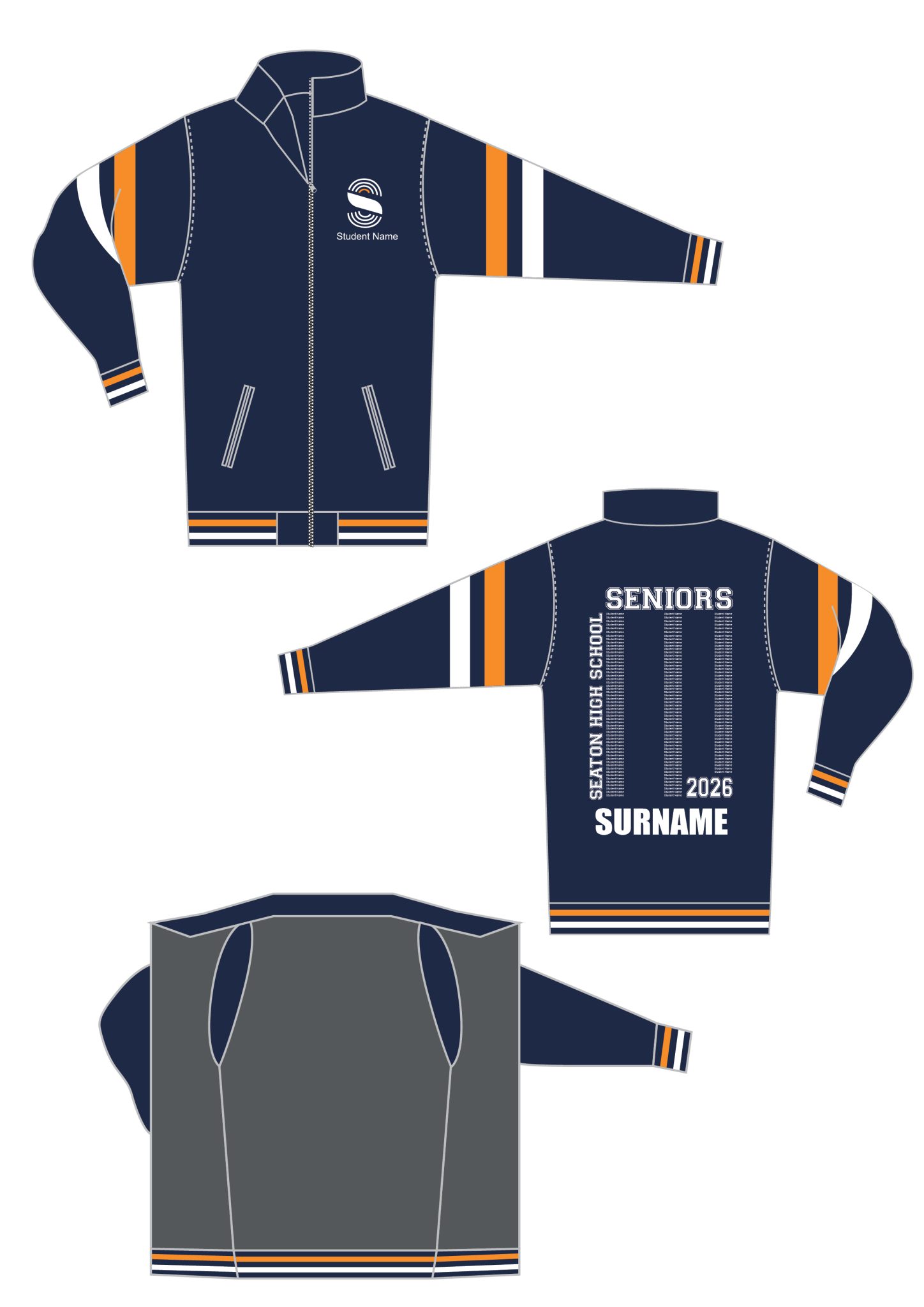 Seaton High School 2026 Commemorative Varsity Jacket – Alinta Leavers